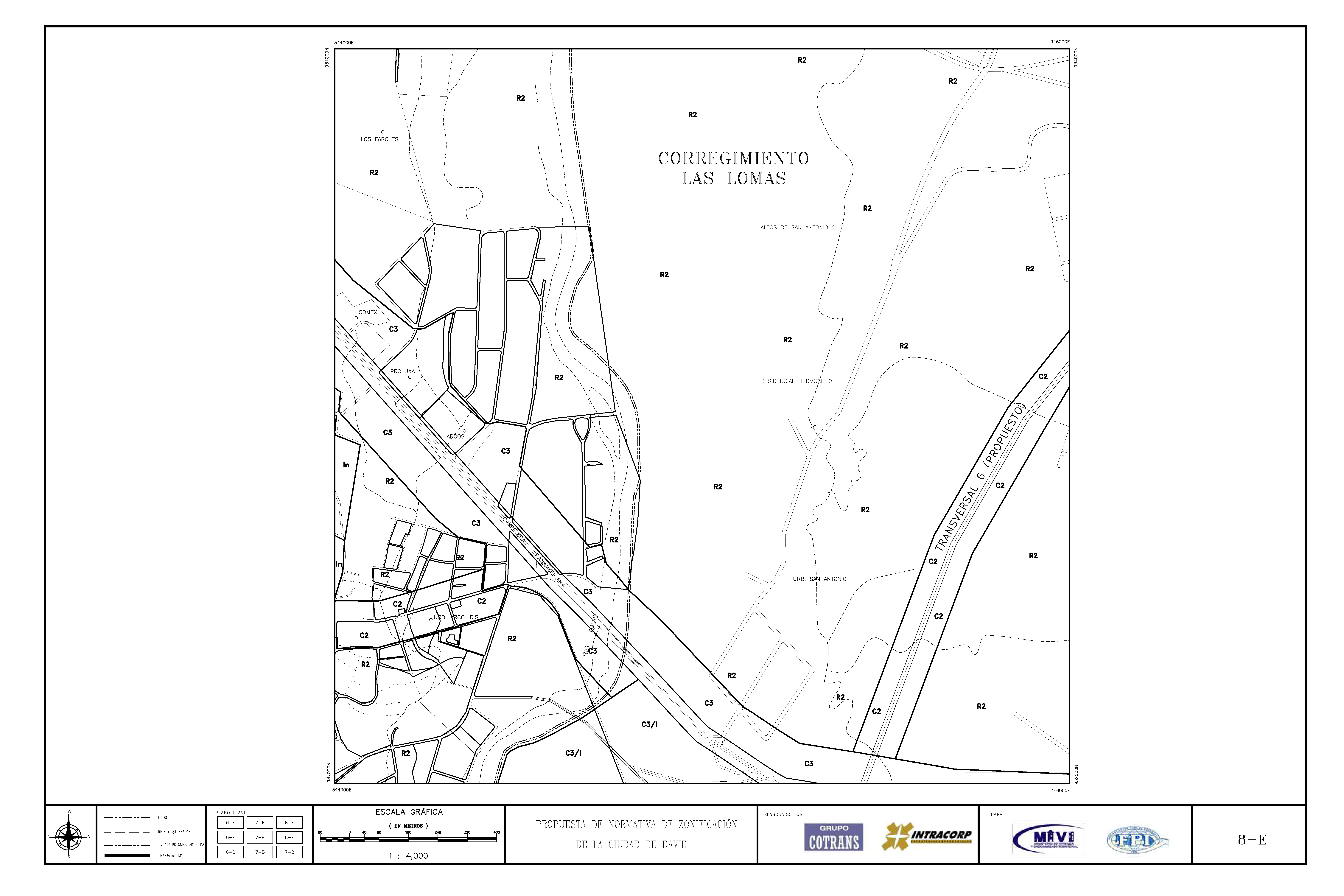 DOCUMENTO GRÁFICO DE ZONIFICACIÓN PARA EL DISTRITO DE DAVID, PROVINCIA ...