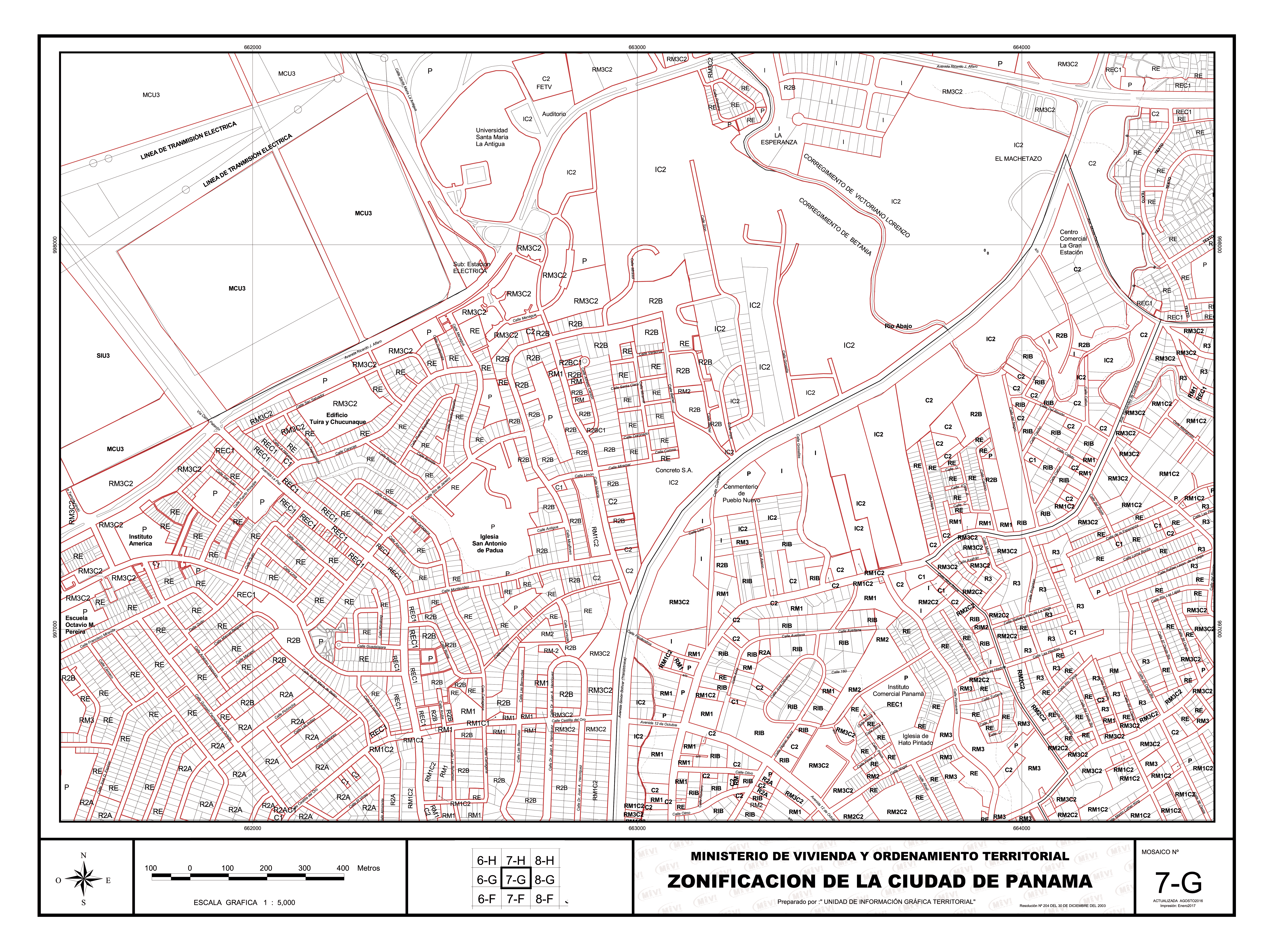 DOCUMENTO GRÁFICO DE ZONIFICACIÓN DE LA CIUDAD DE PANAMÁ – Ministerio ...