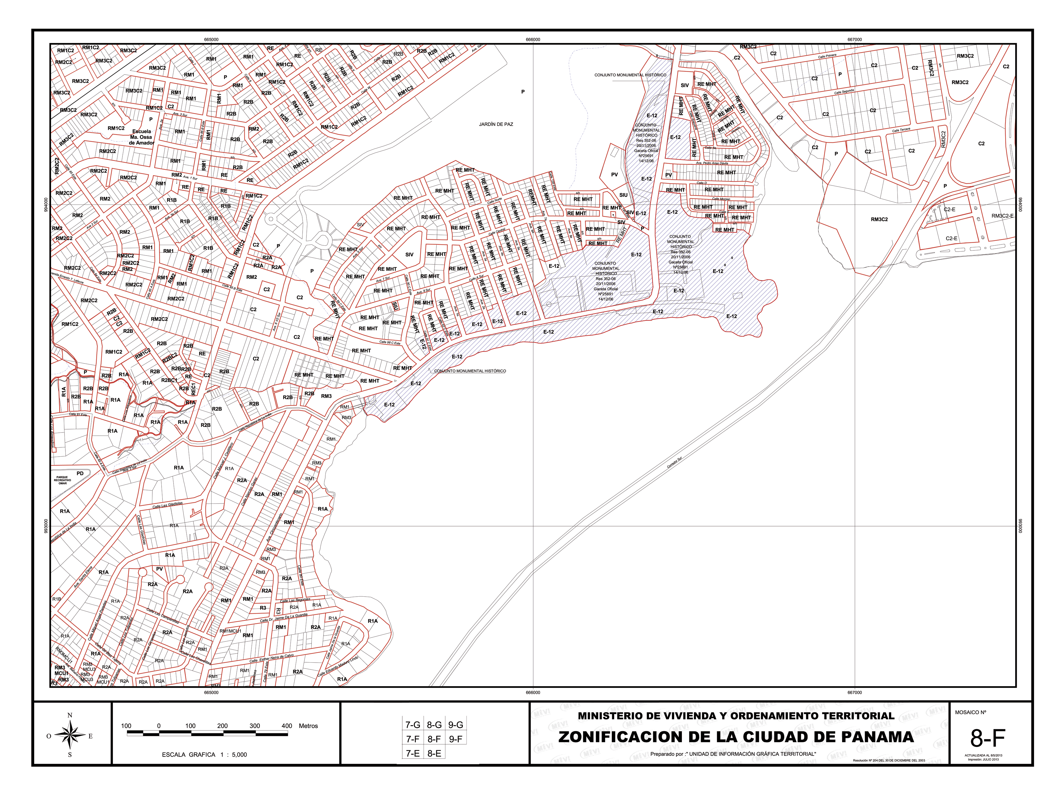 DOCUMENTO GRÁFICO DE ZONIFICACIÓN DE LA CIUDAD DE PANAMÁ – Ministerio ...